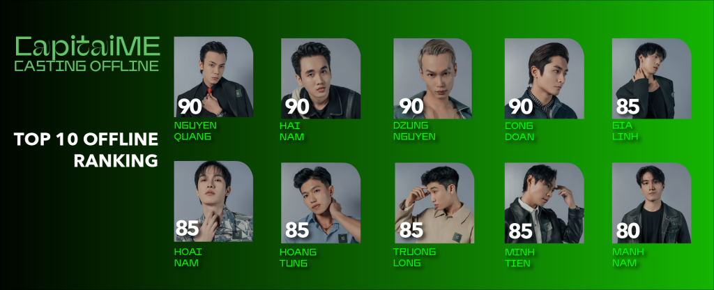 10 gương mặt ấn tượng tại Casting Offline "CapitalME"